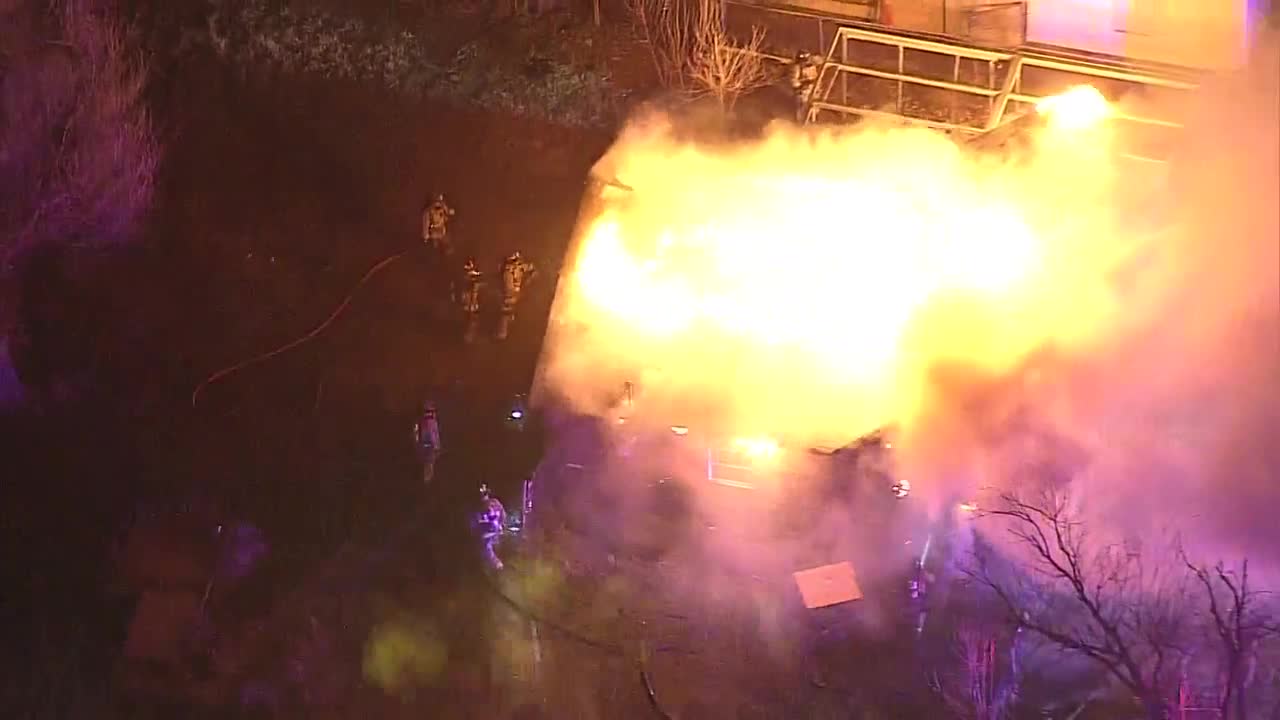 Large flames break out at multiple buildings Friday morning in Oklahoma ...