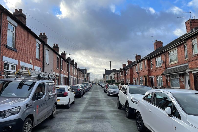 Five masked raiders armed with machetes smash way inside Stoke-on-Trent ...