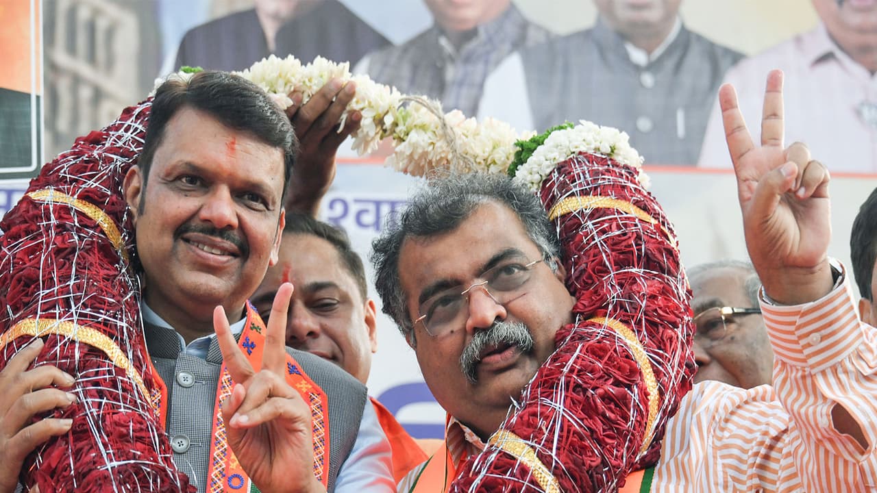 Maha civic polls: BJP-Sena yuti near halfway mark in BMC elections