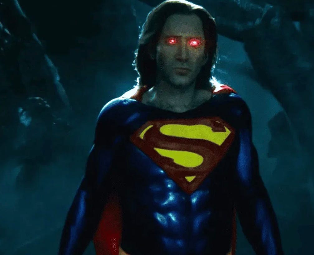 Nicolas Cage fue Superman en su juventud: "Era yo luchando con una ...