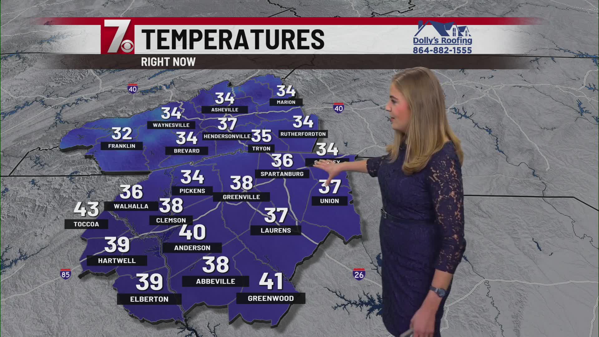 Friday noon weather 1/16
