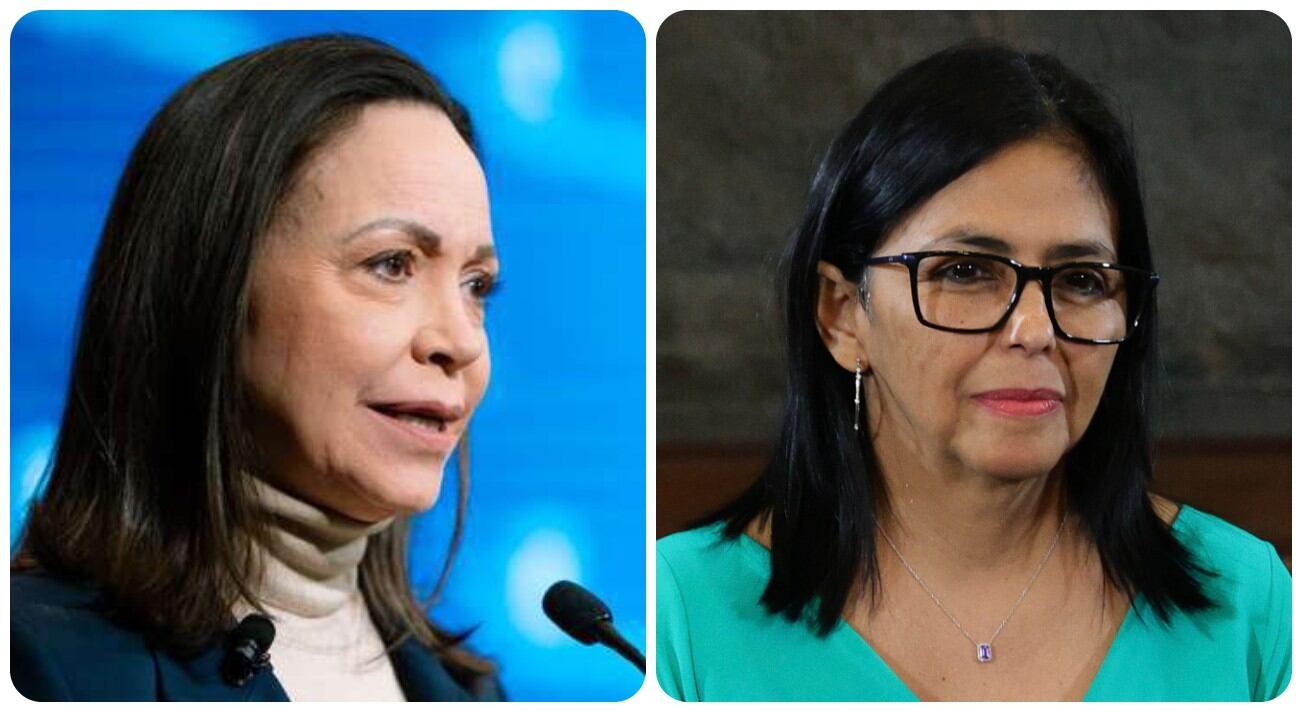 María Corina Machado arremete contra Delcy Rodríguez, la llama ...