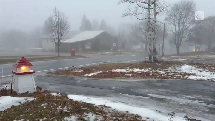 Foggy morning in Fredericton, NB