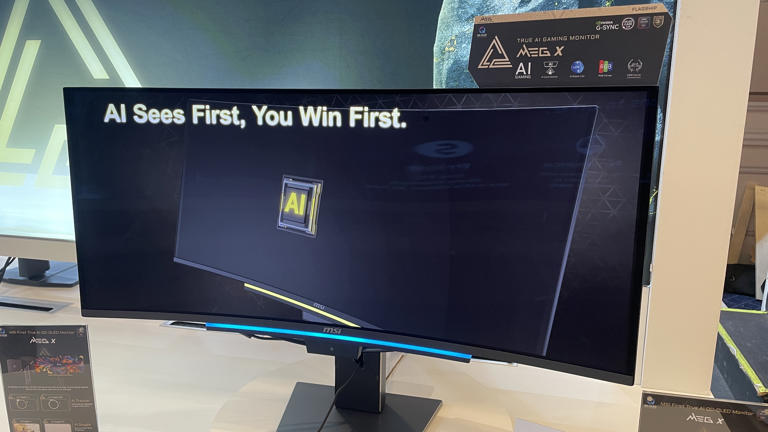 MSI brought an AI gaming monitor to CES, and it’s pure, glorious chaos