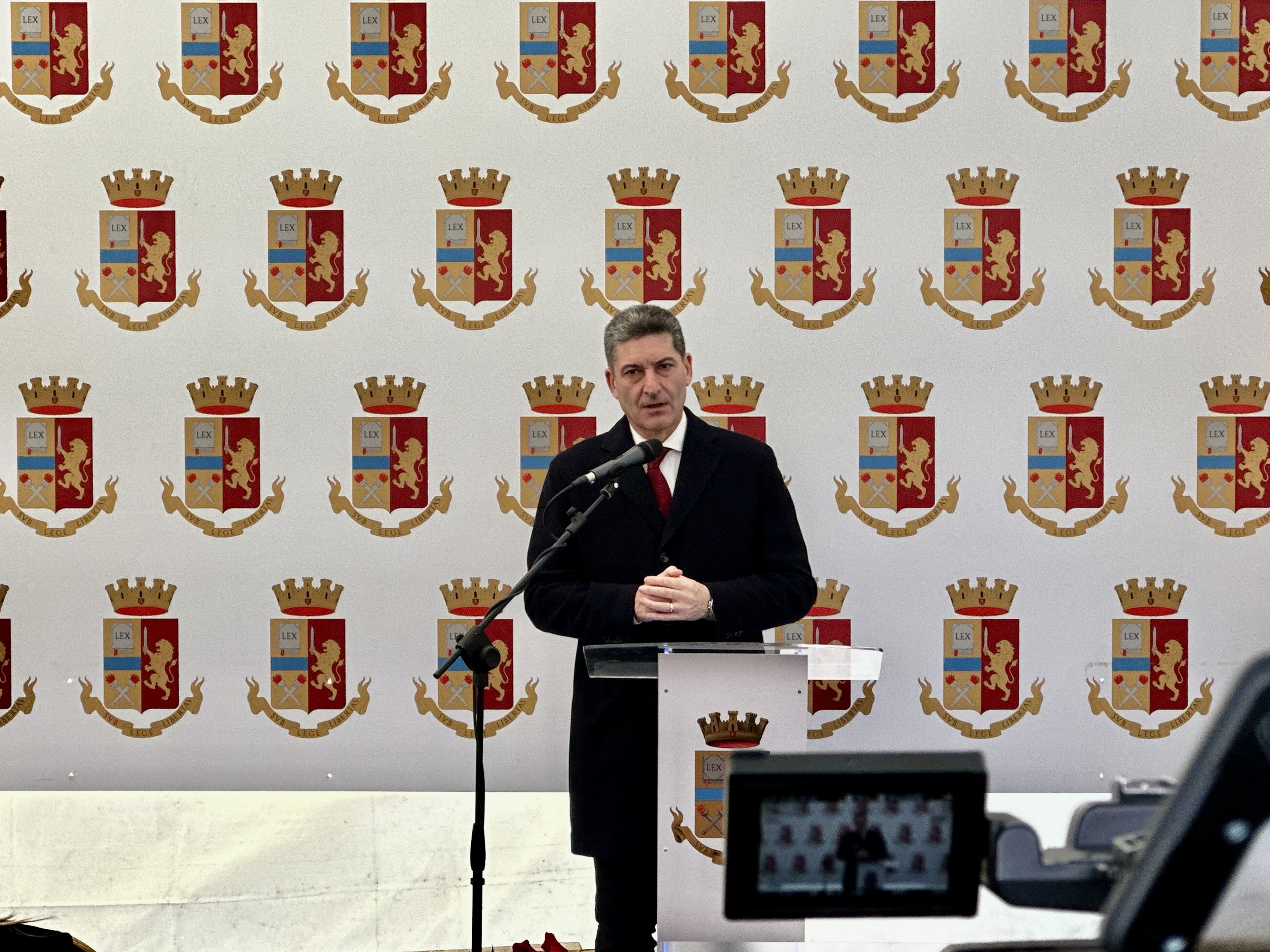 La sala operativa della questura di Pescara intitolata a Angelo D'Onofrio