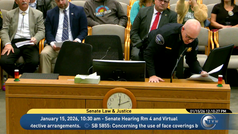 Watch: Pierce County Sheriff Swank give 'threatening' testimony to WA ...