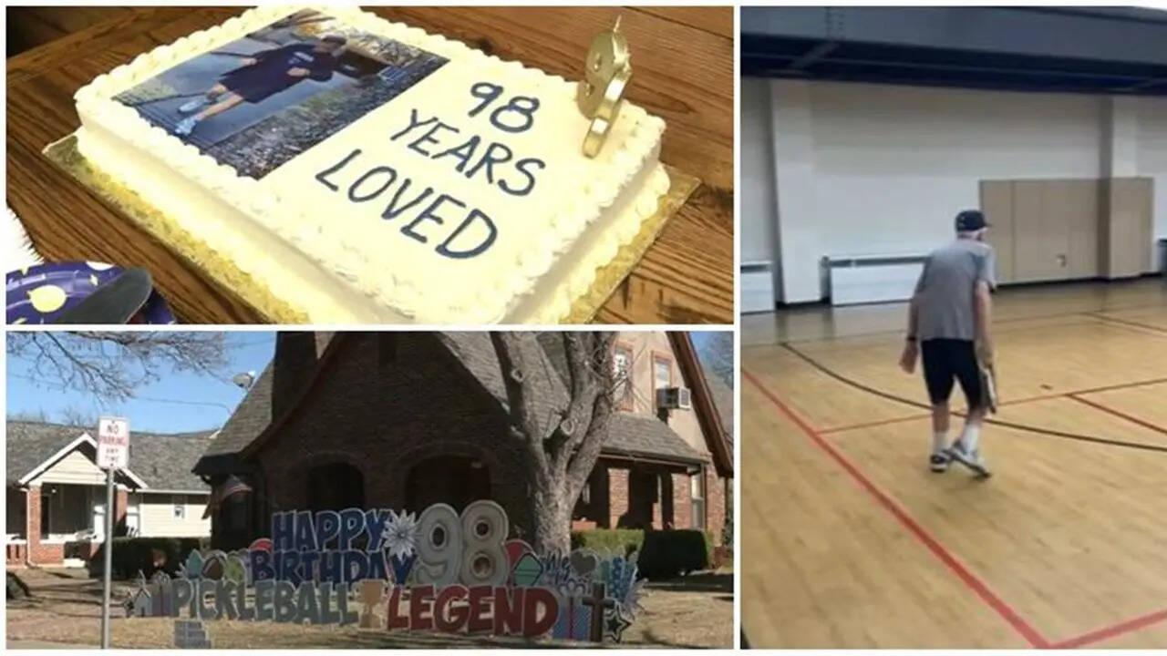 Age is just a number: 98-year-old pickleball player celebrates birthday ...