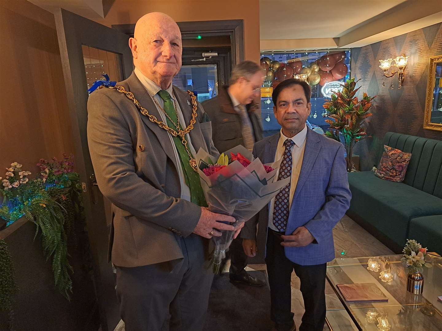 Drummers greet guests to Masala Banks opening night in Maidstone