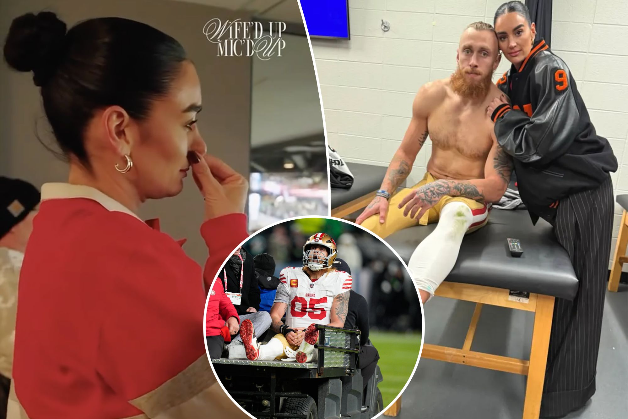 George Kittle’s wife shares heartbreaking moment she saw his ...