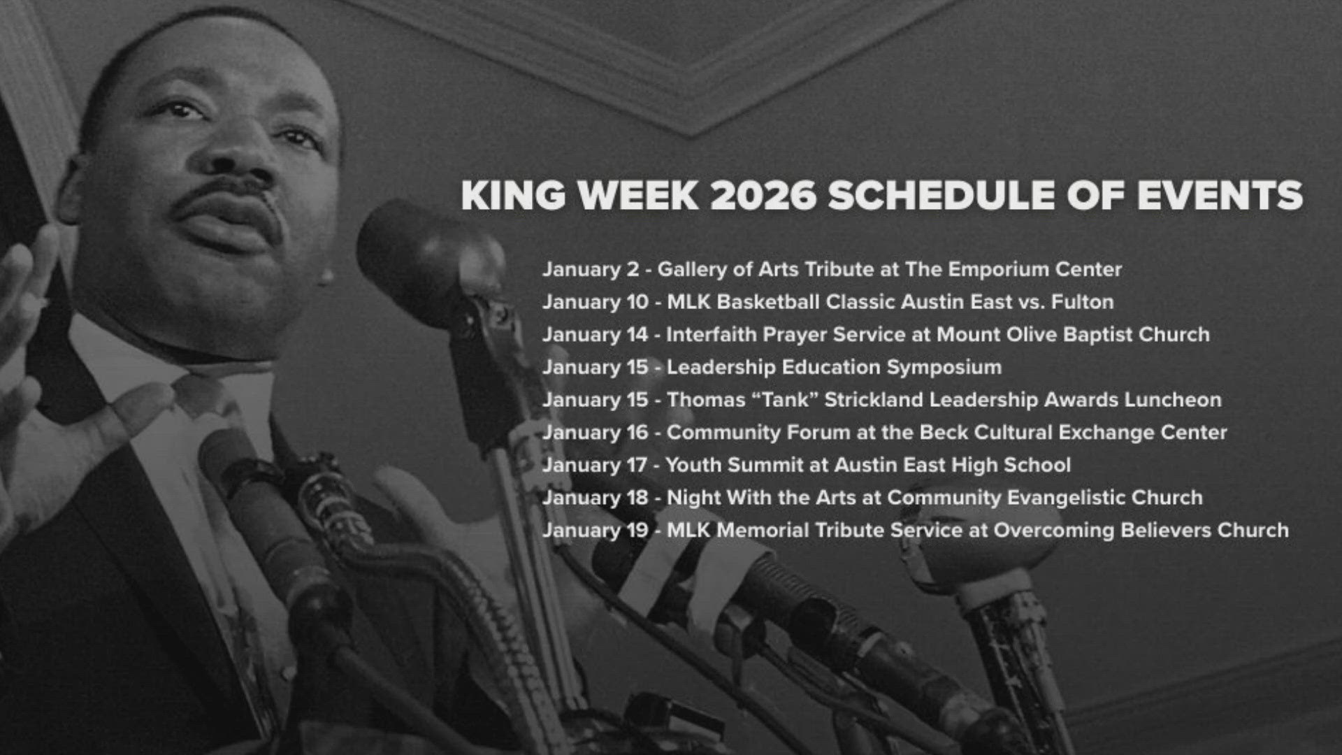 Martin Luther King Jr. Day events