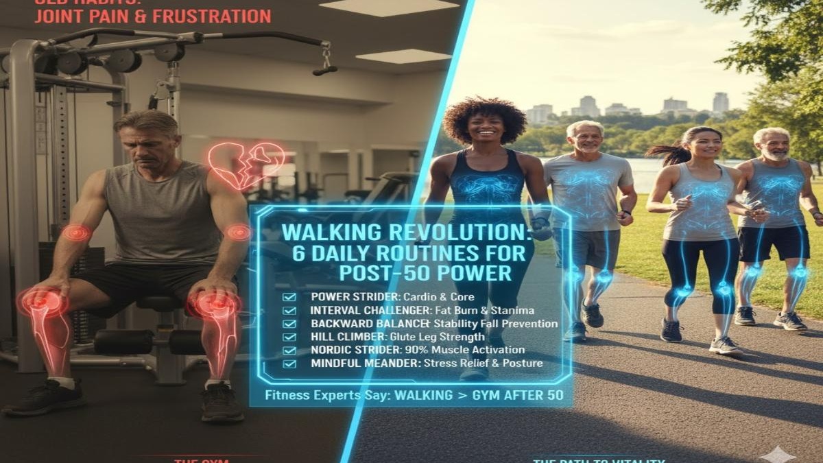 Ditch the dumbbells: 6 walking routines that outperform the gym after 50