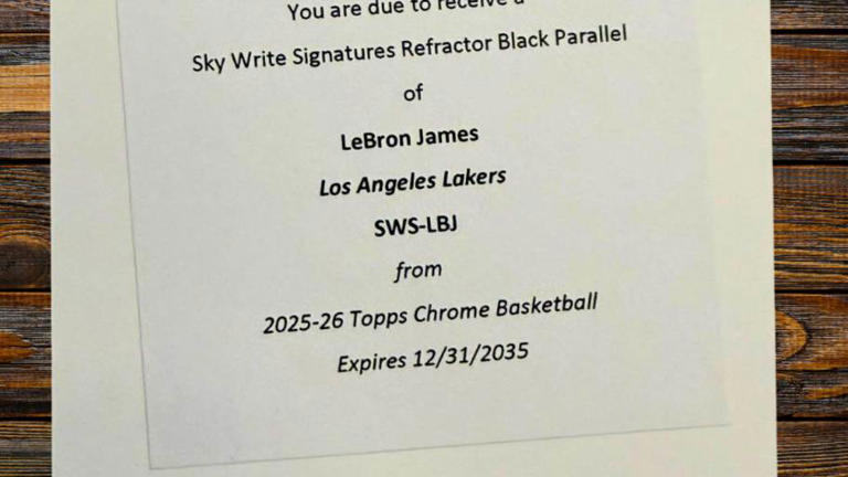 Top 5 2025-26 NBA card sales of the week: LeBron, Wemby join Cooper Flagg