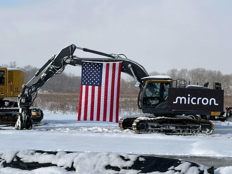 Micron breaks ground on massive chipmaking plant that could transform ...