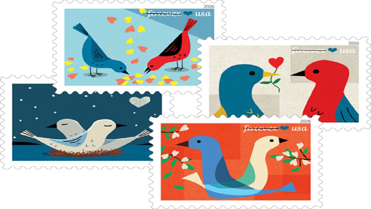 New forever love stamps feature stylized birds