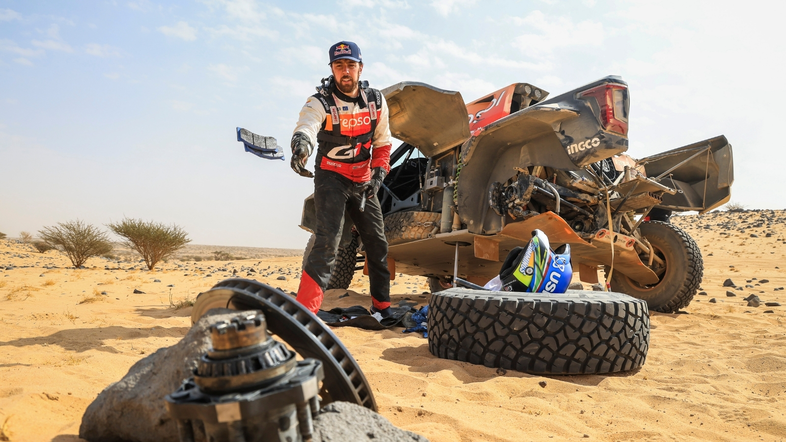 Dakar 2026 - La réaction de Henk Lategan à l'arrivée de la 11e étape ...