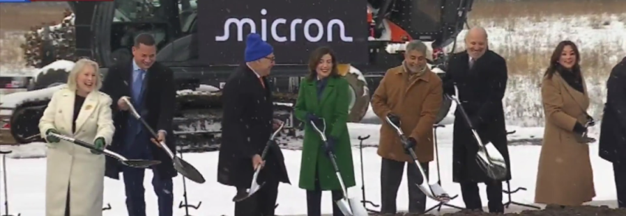 Watch: Micron in Clay has now broken ground