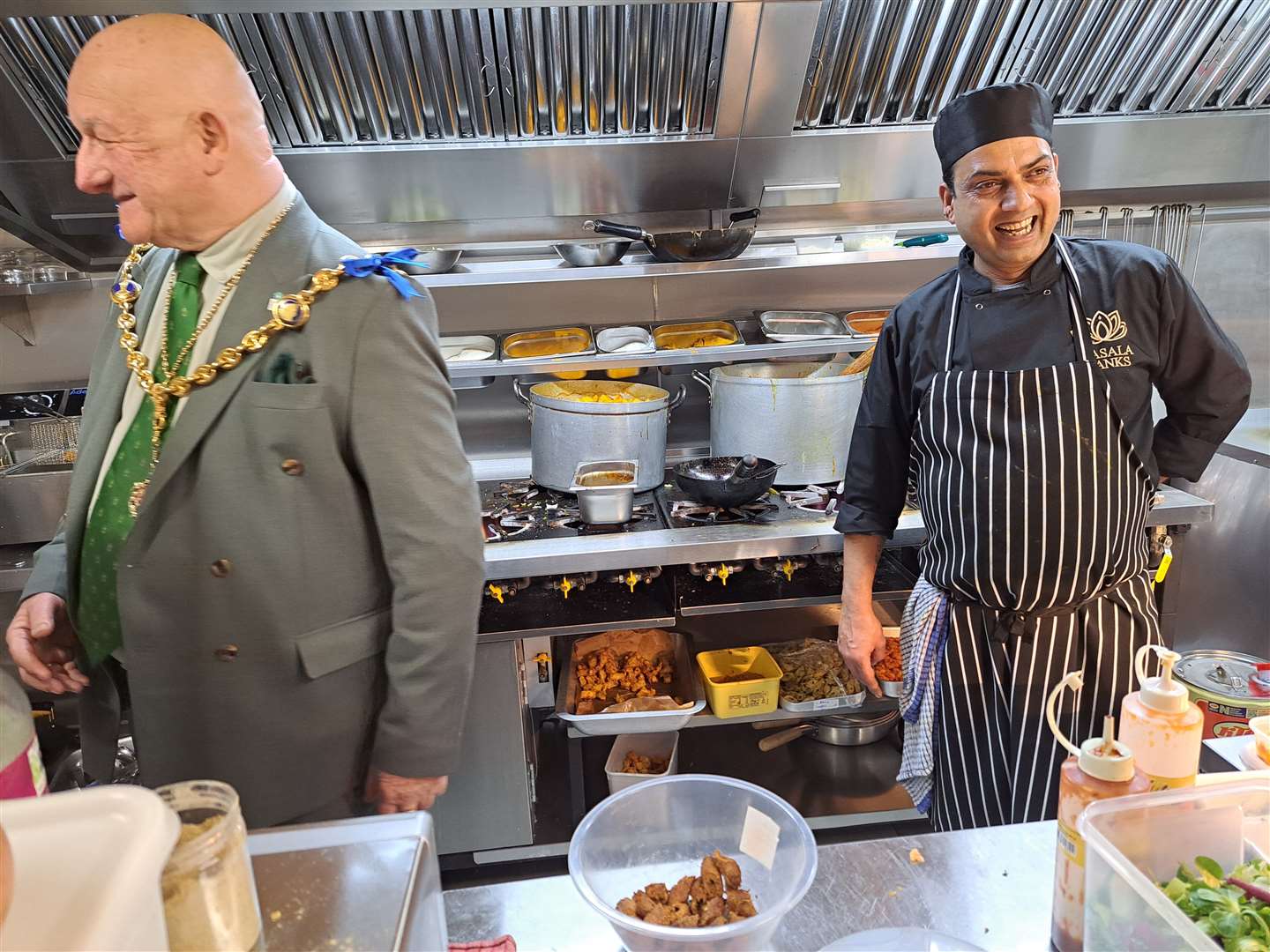 Drummers greet guests to Masala Banks opening night in Maidstone