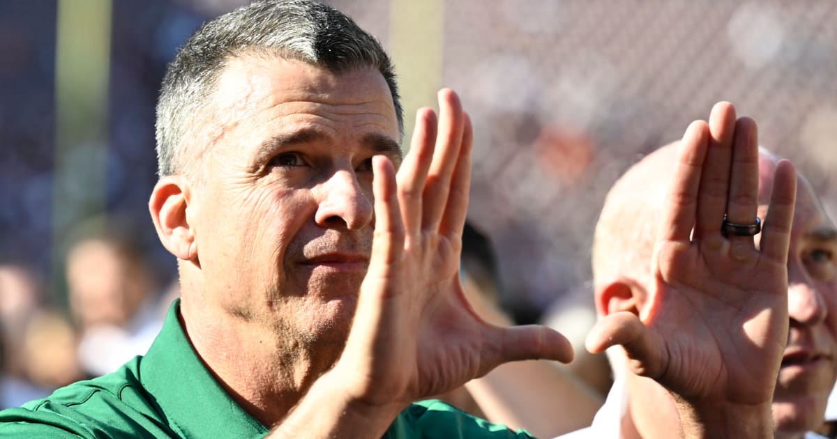 Mario Cristobal: 'I couldn't go to the grave without Miami being Miami ...