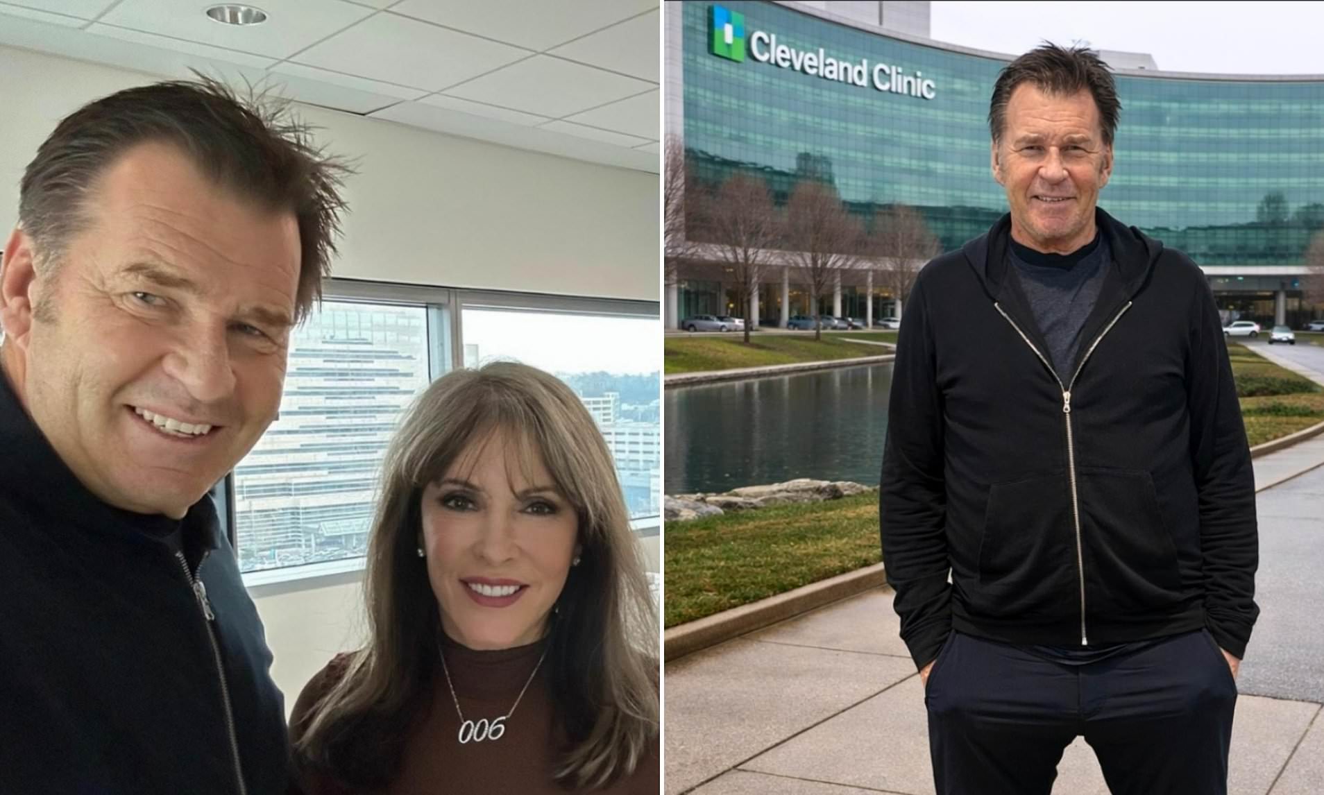 Golf icon Sir Nick Faldo reveals health battle as he returns home after ...