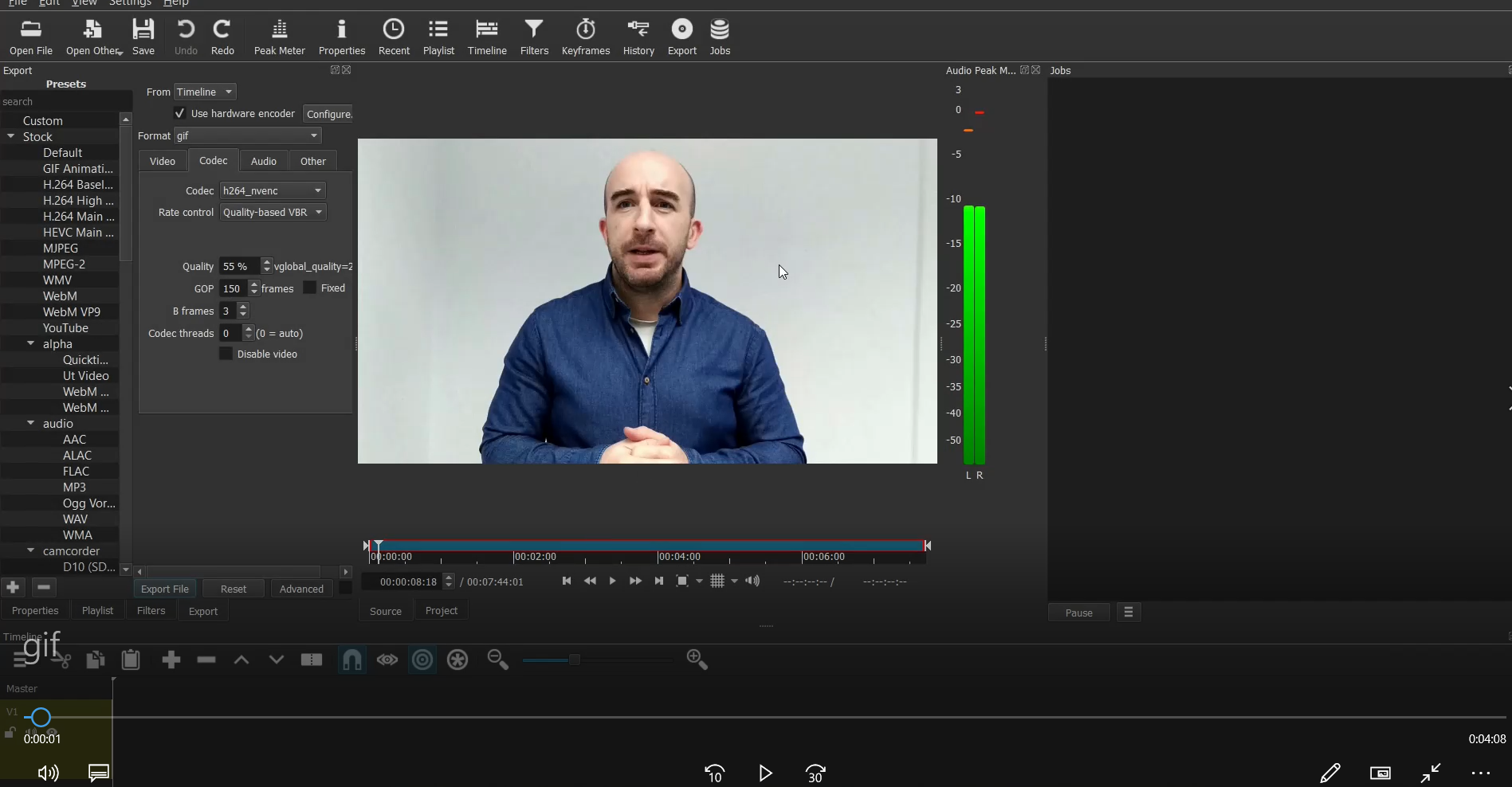 Crear GIFs optimizados desde vídeo