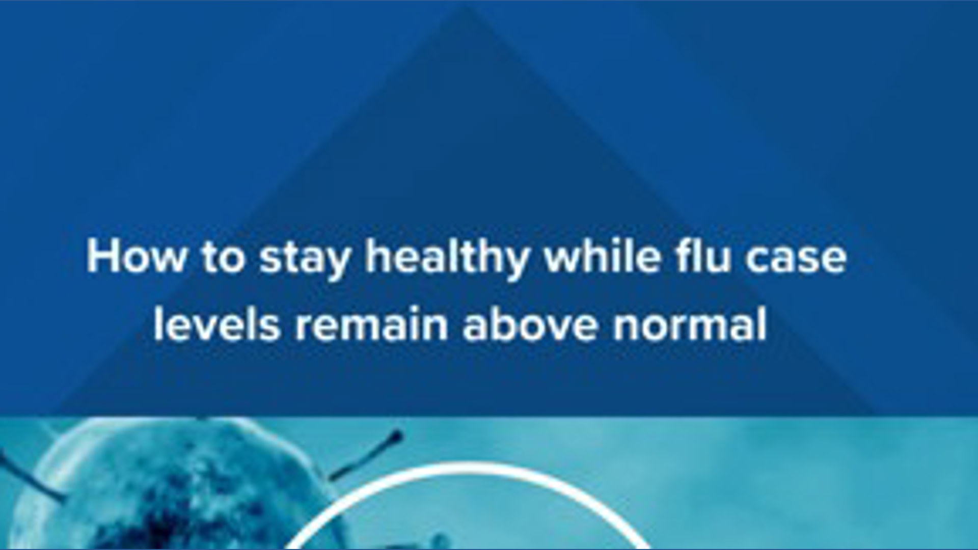 How to stay healthy while flu activity remains above normal