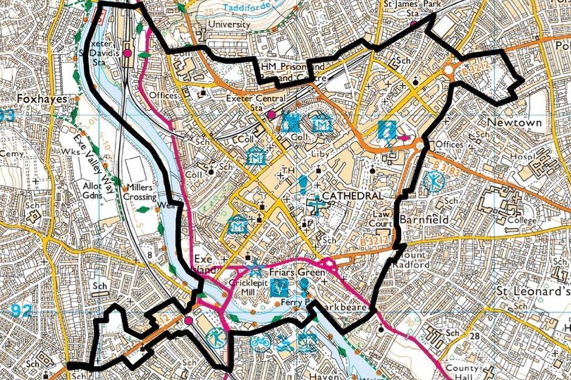 Map shows area where police will have more powers today