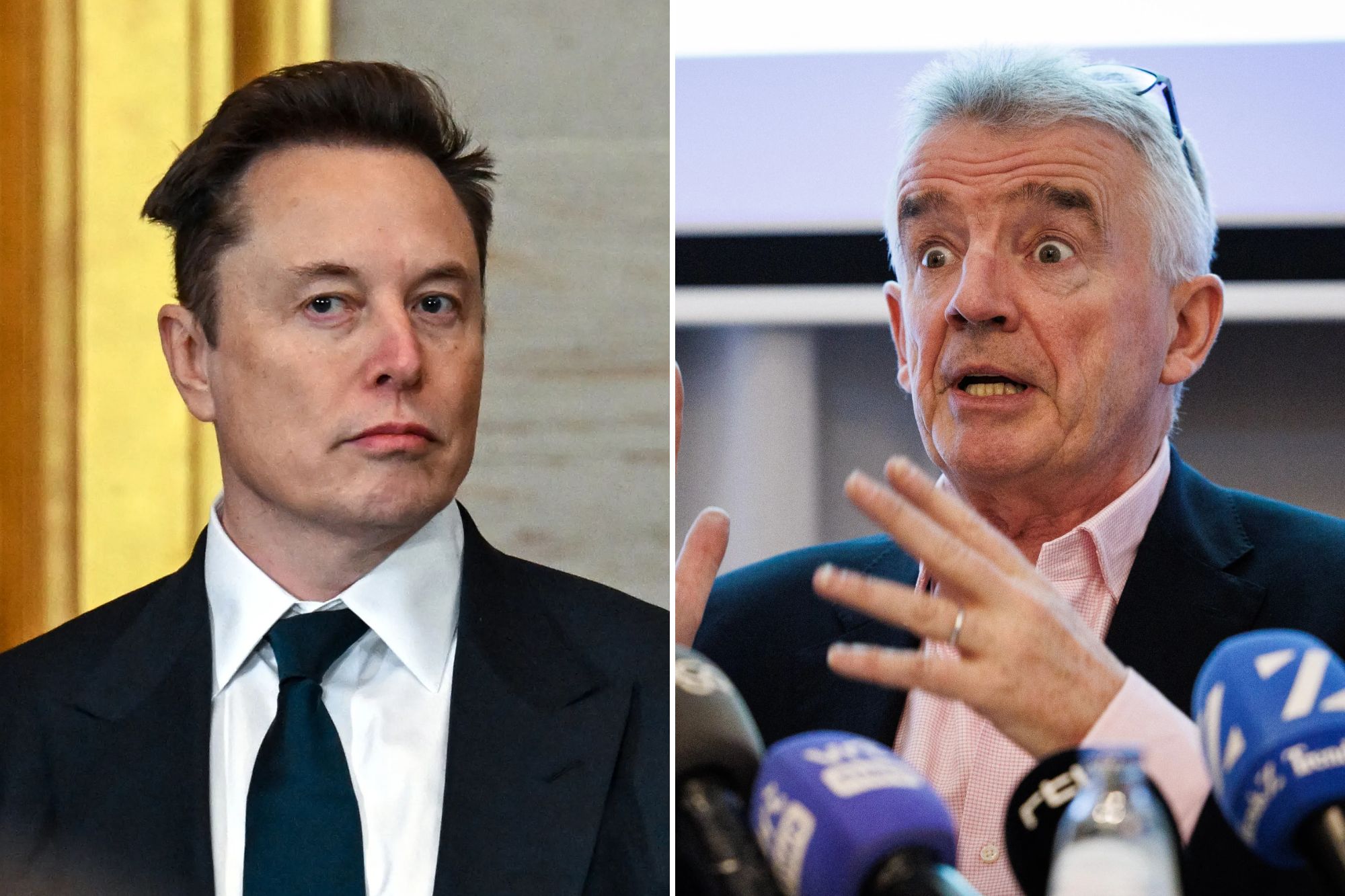Elon Musk, Ryanair CEO escalate feud over Starlink Wi-Fi on planes ...