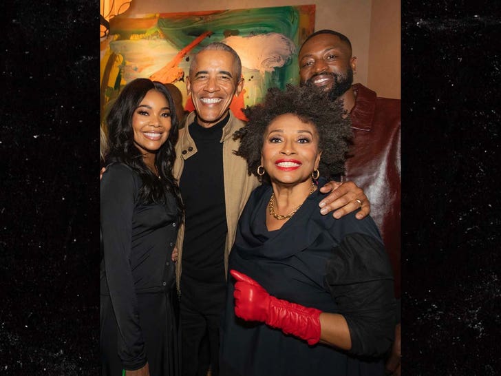 Gabrielle Union, Dwyane Wade hang out with Obamas at Higher Ground ...