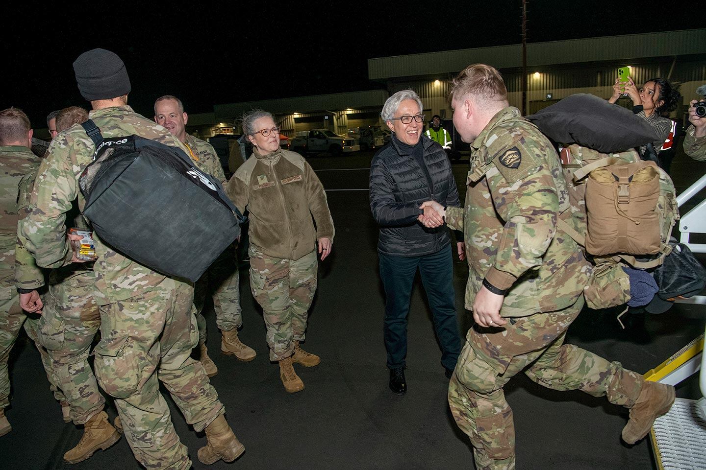 100 Oregon National Guard soldiers return home after Portland deployment attempt