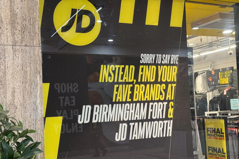 JD Sports to close Sutton Coldfield store in latest blow to shopping centre