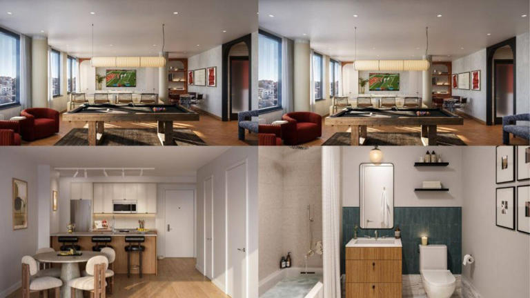 A new 14-story mixed-income apartment building is now leasing in Brooklyn