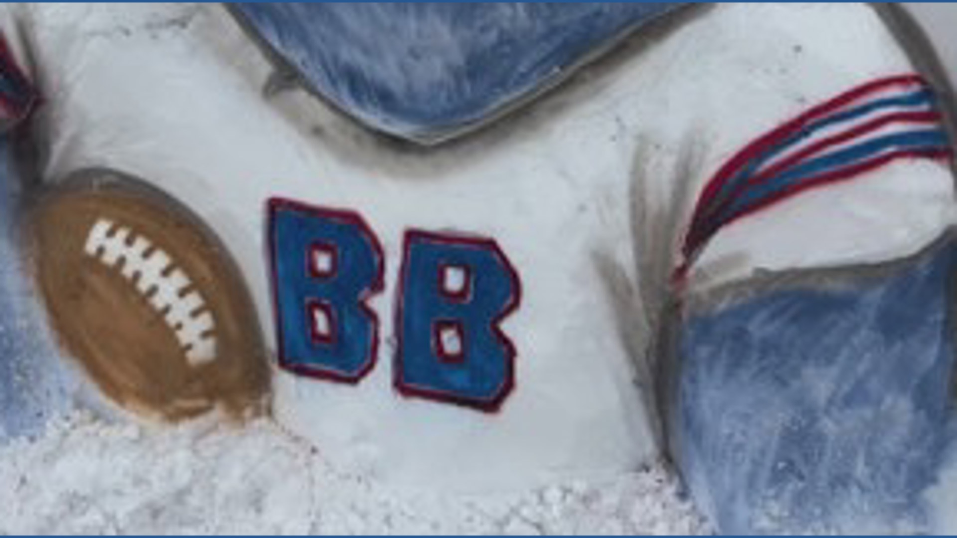 Bills snow sculpture