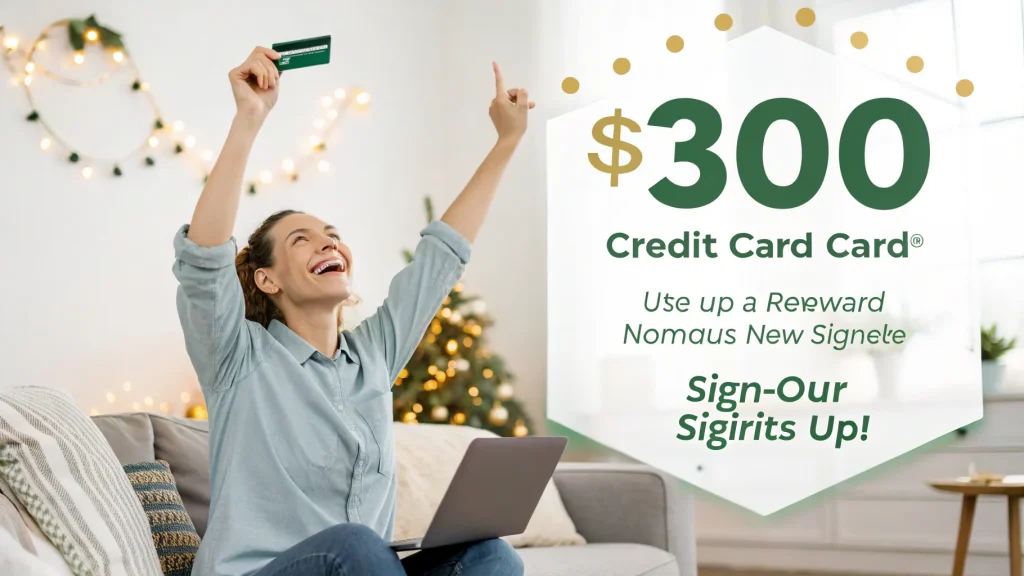 Card issuer offers $300 signup bonus