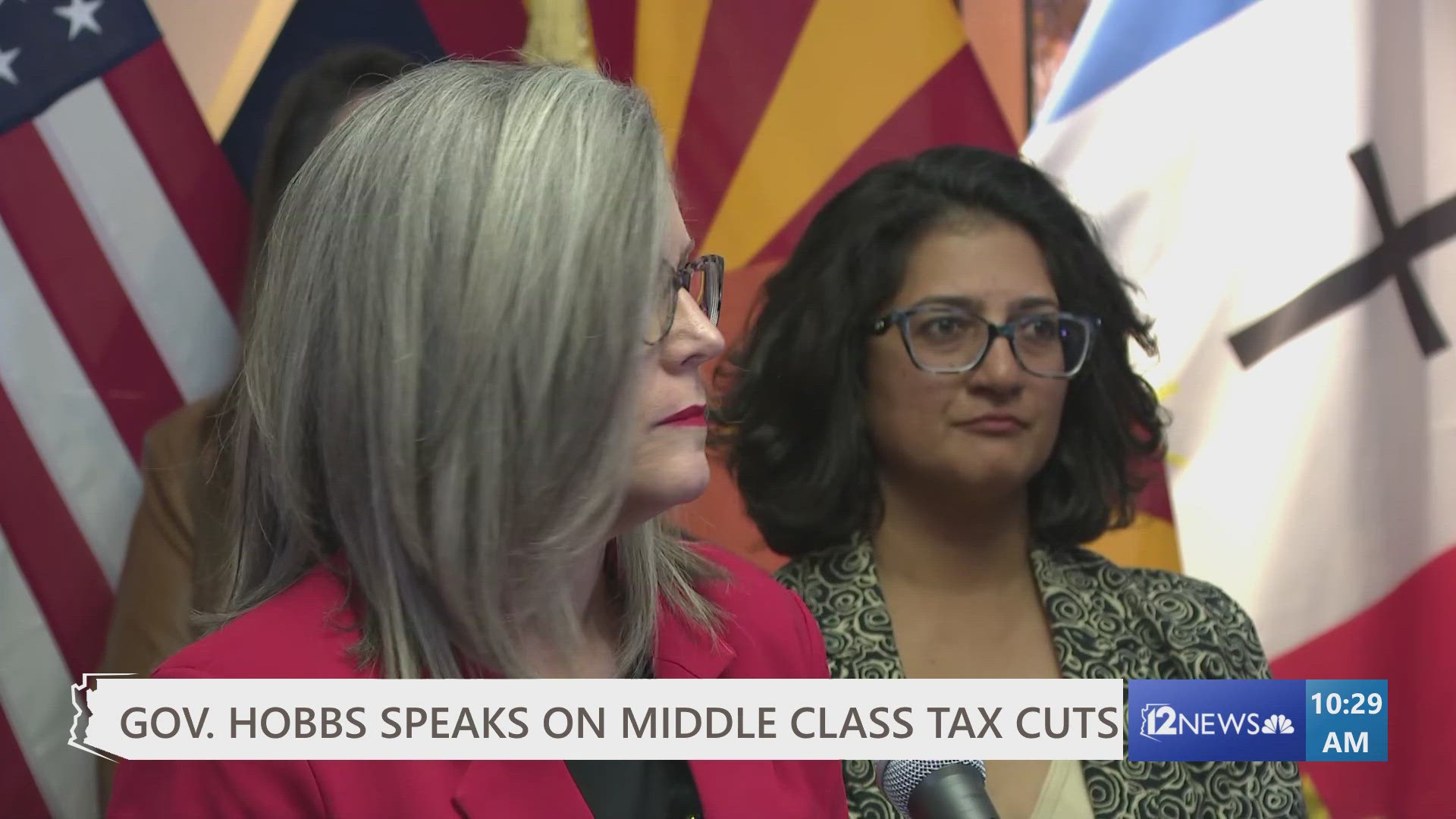 Gov. Hobbs speaks on middle class tax cuts at State Capitol