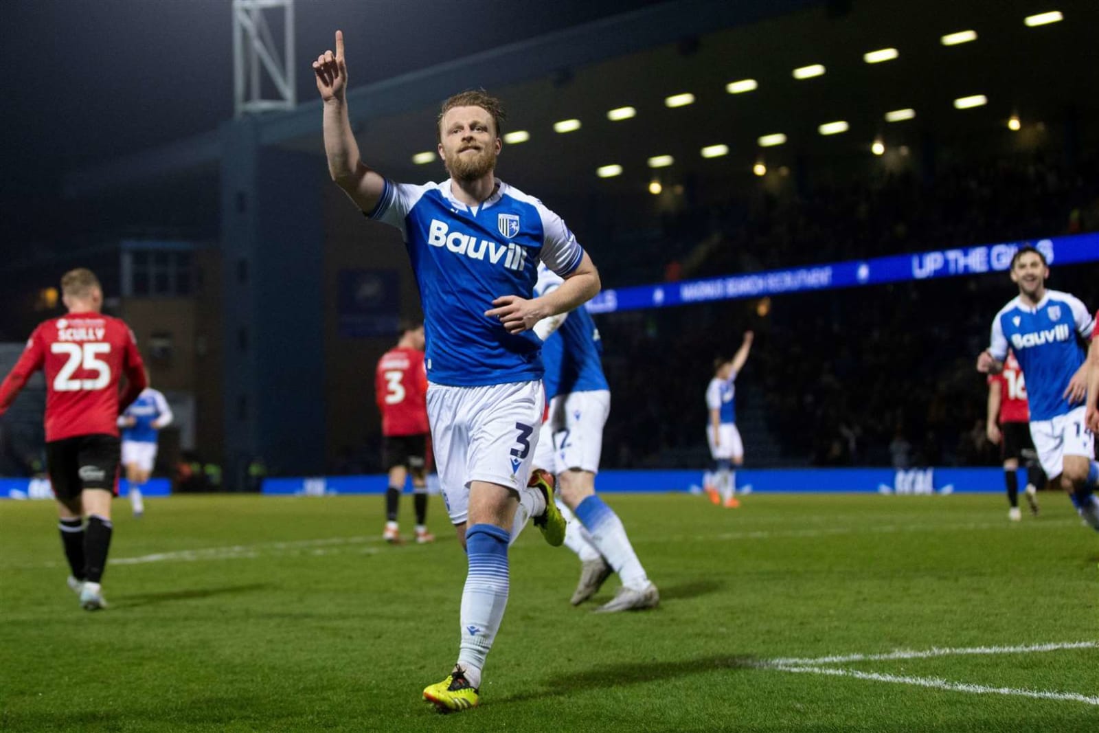 Gillingham defender Max Clark glad to have chairman Brad Galinson back ...