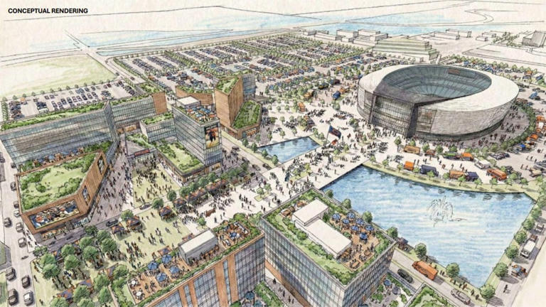 Gary, Indiana, releases 3 renderings for potential Chicago Bears ...