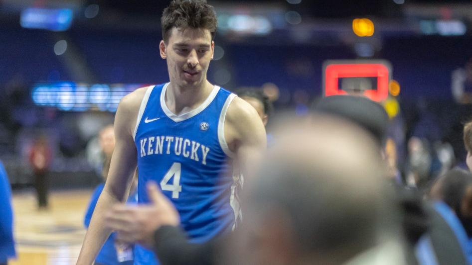 UK basketball forward Andrija Jelavic discusses LSU win, upcoming game ...