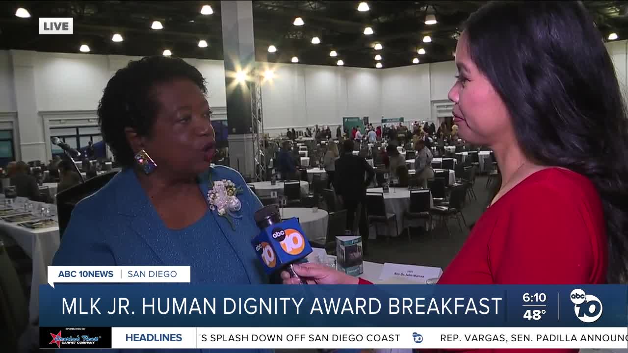 Event chair of MLK Jr. Human Dignity Award Breakfast talks to ABC 10News