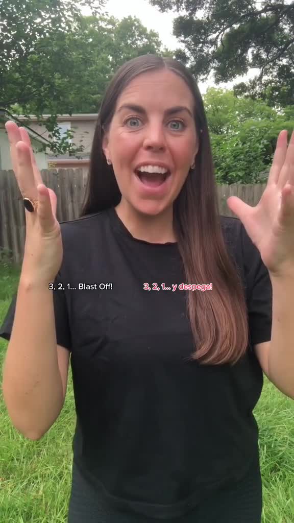 Bilingual science experiment turns water bottle into rocket