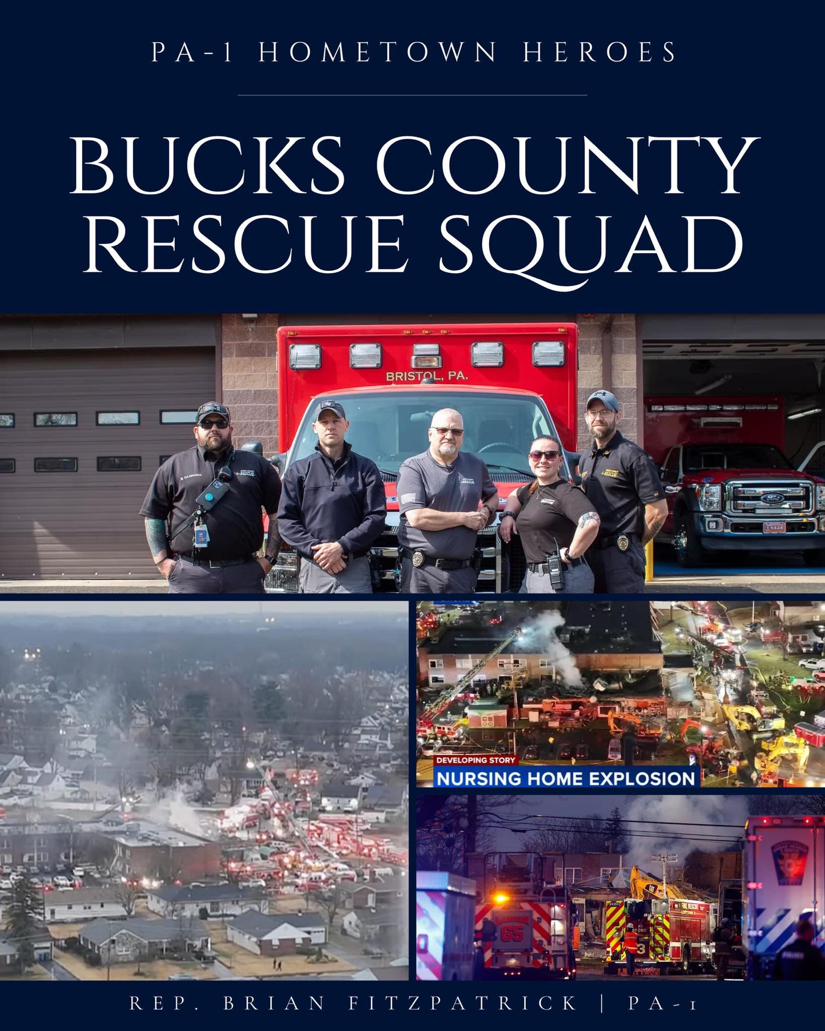 Bucks Co. rescue squad honored for nursing home fire response
