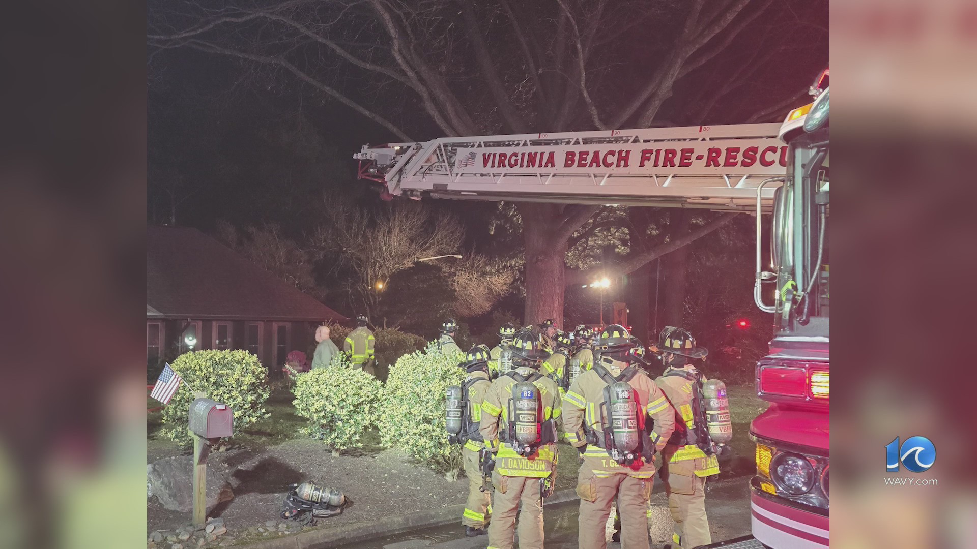 VBFD: 1 hurt after house fire on Southern Points Circle