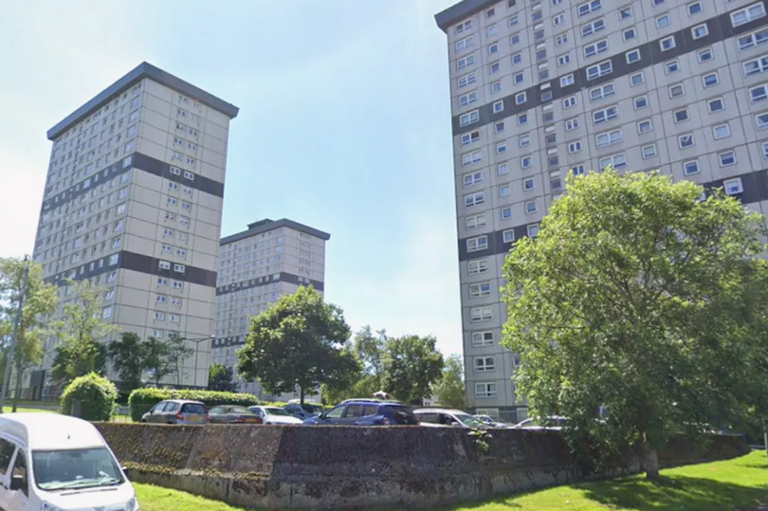 Armed police called to Glasgow high-rise flats blaze as man arrested