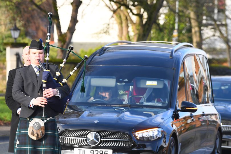 Cars fill the streets of village for 'marathon man'