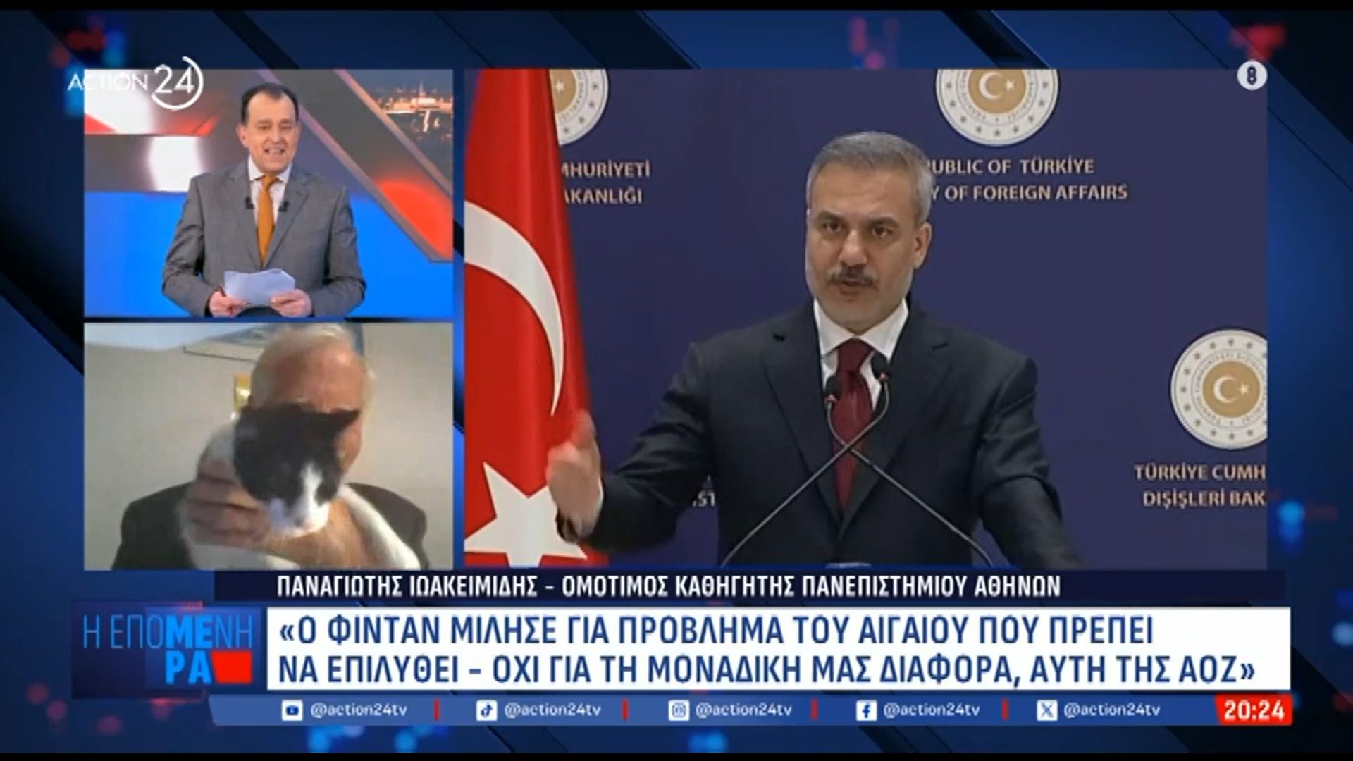 Ένα κατοικίδιο με άποψη για τα ελληνοτουρκικά: Η γάτα του Π. Ιωακειμίδη ...