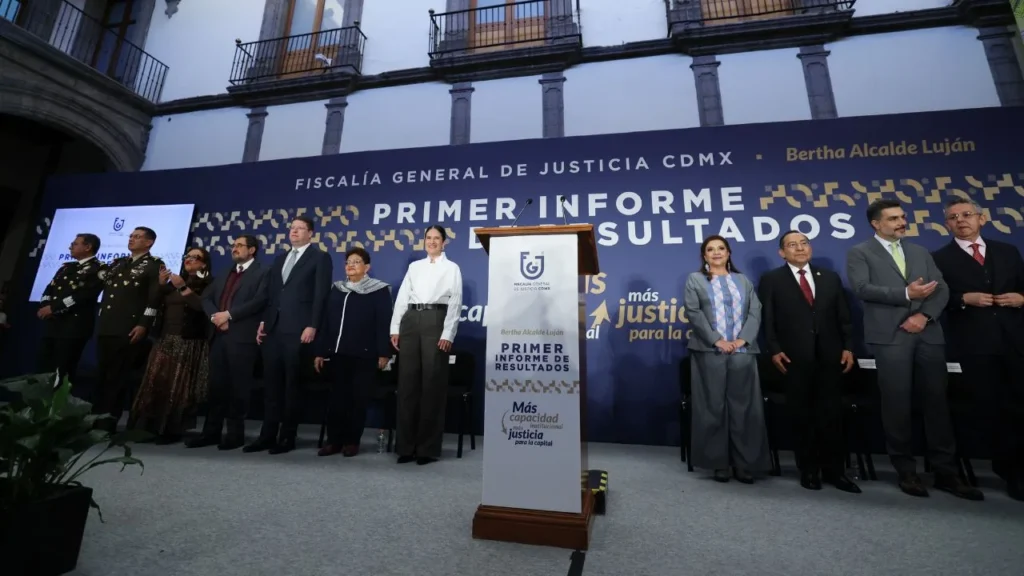 Bertha Alcalde rinde primer informe como fiscal de CDMX, destaca ...