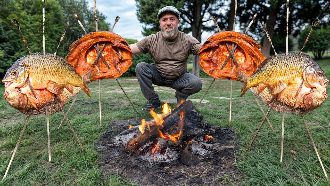 How villages grill fish without modern tools