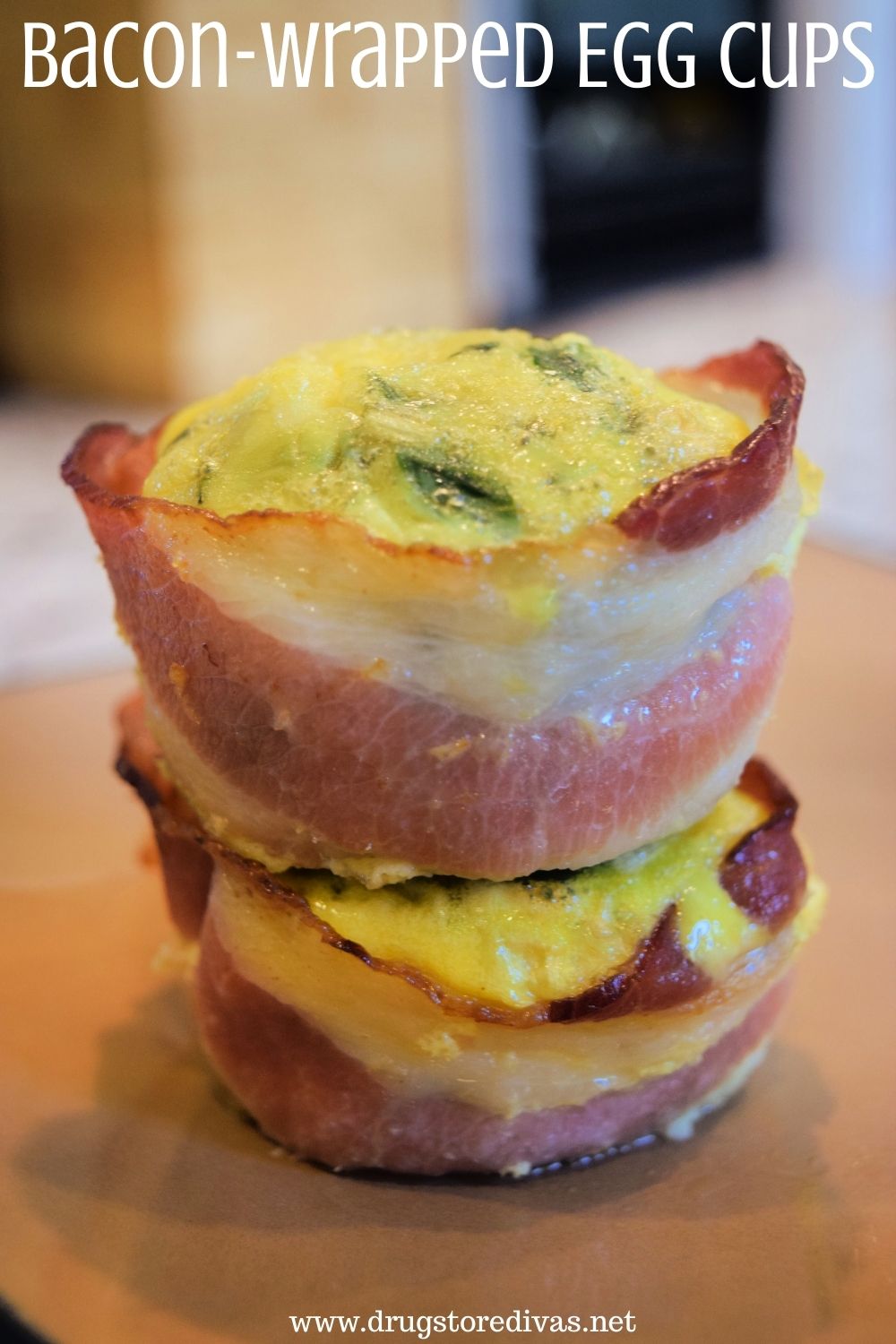 Bacon-wrapped egg cups recipe
