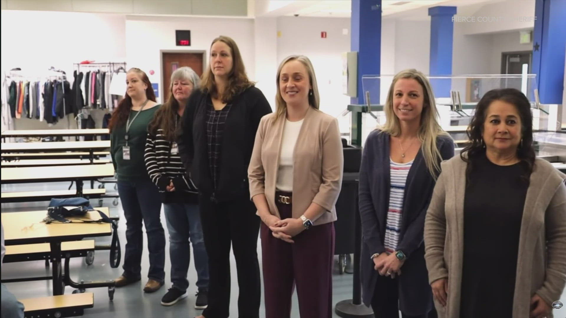 Middle school staff credited with saving a life