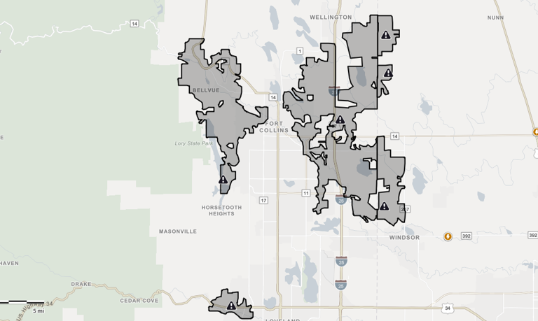 Map: These Colorado areas will see power outages Friday