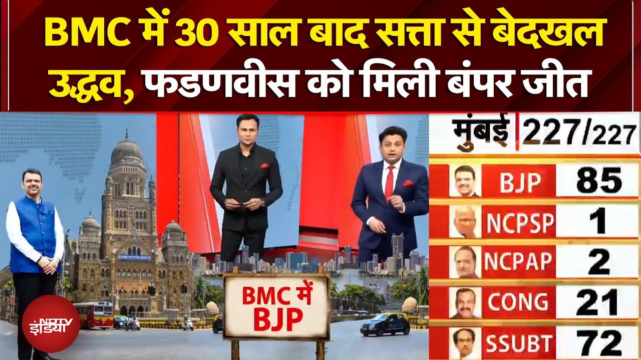 BMC election results 2026 | BMC में 30 साल बाद बदली सत्ता, BJP को मिली ...
